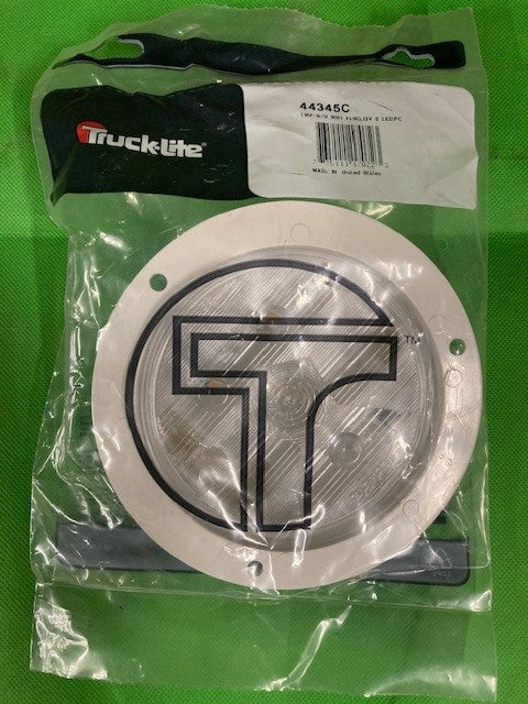 44345C Super 44 4" LED Round 6 Diode Clear Polycarbonate Lens, R Back ...